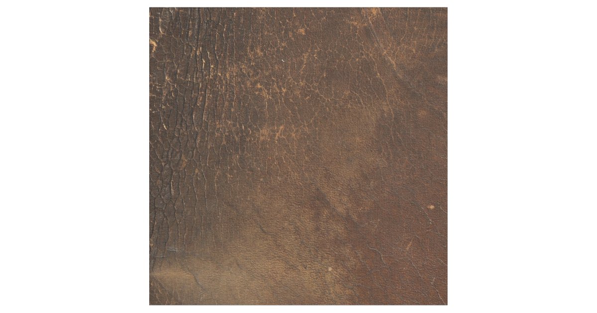 Branded Cowhide Faux Leather Fabric | Zazzle