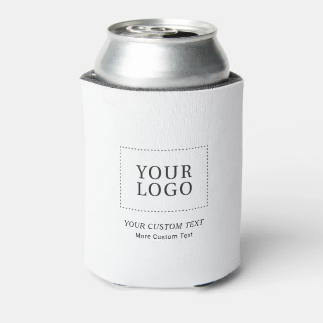 Branded Custom Business Logo Promotional Can Cooler | Zazzle