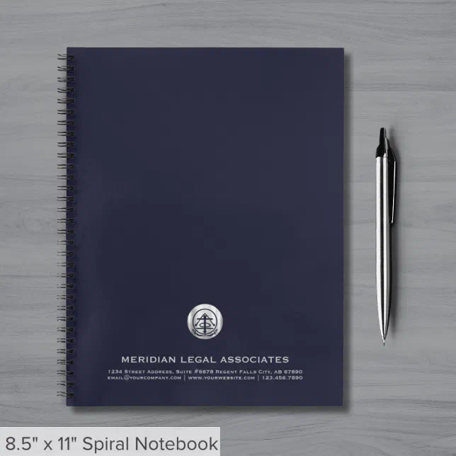 Branded Notebook with Logo | Zazzle