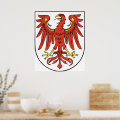 Brandenburg Official Coat of Arms Germany Symbol Poster | Zazzle