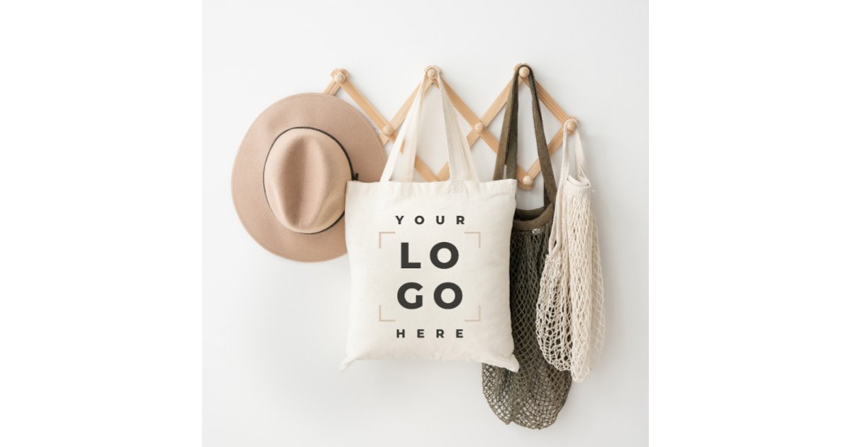 Branding your logo coordinated work wear unique tote bag | Zazzle