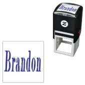 Brandon Name Logo, Self-inking Stamp | Zazzle