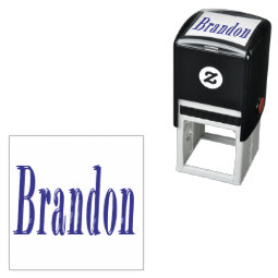 Brandon Name Logo, Self-inking Stamp | Zazzle