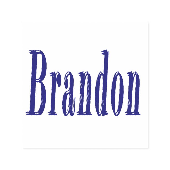 Brandon Name Logo, Self-inking Stamp | Zazzle.com