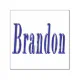Brandon Name Logo, Self-inking Stamp | Zazzle