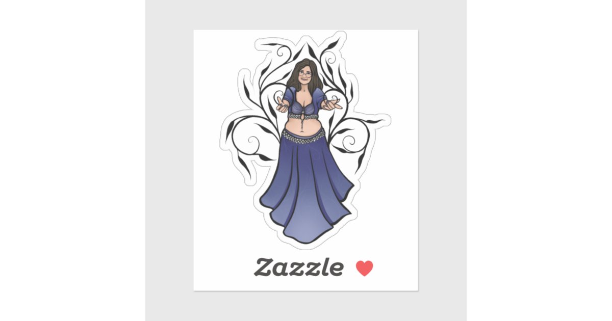 Brandy Belly Dancer Sticker | Zazzle