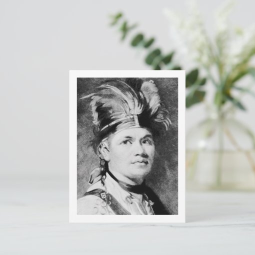 Brant - Joseph / Mohawk Indian Chief Postcard | Zazzle