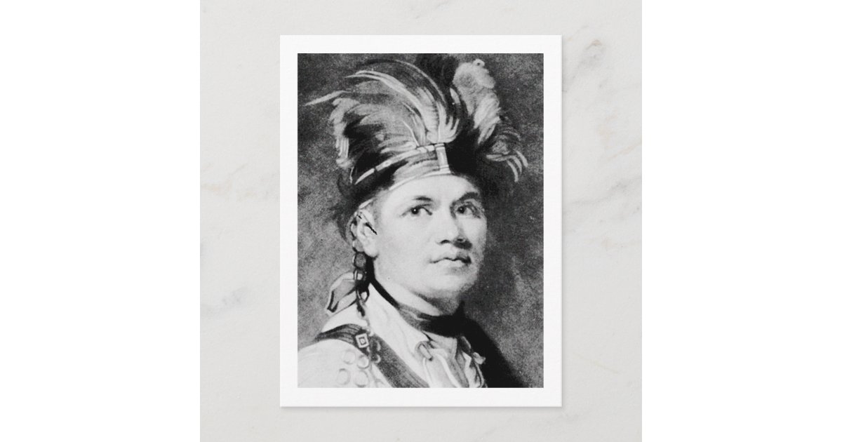 Brant - Joseph / Mohawk Indian Chief Postcard | Zazzle