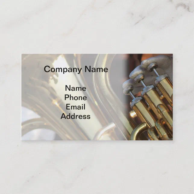 Brass Band Detail Business Card | Zazzle