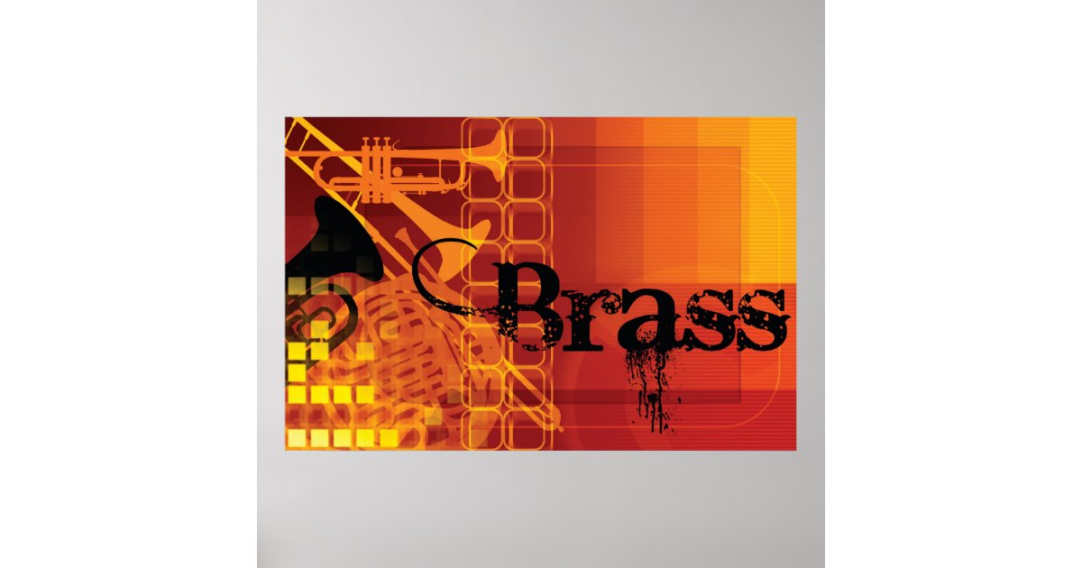 Brass Poster | Zazzle
