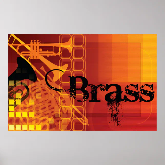 Brass Poster | Zazzle