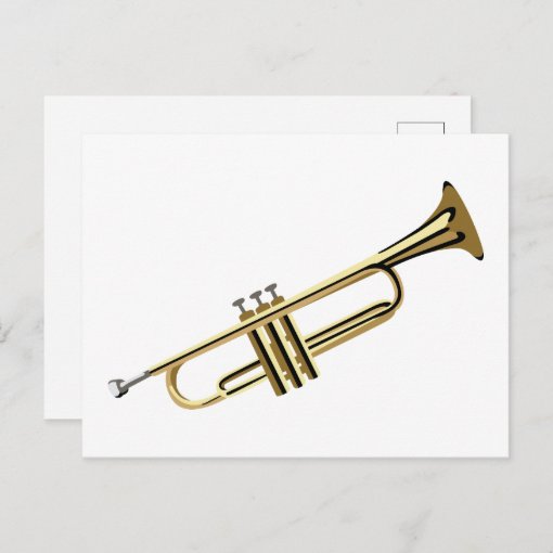 Brass Trumpet Postcard | Zazzle