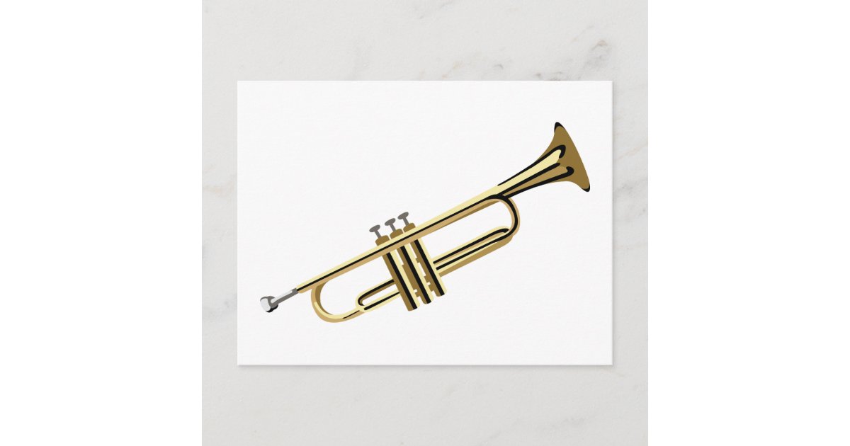 Brass Trumpet Postcard | Zazzle