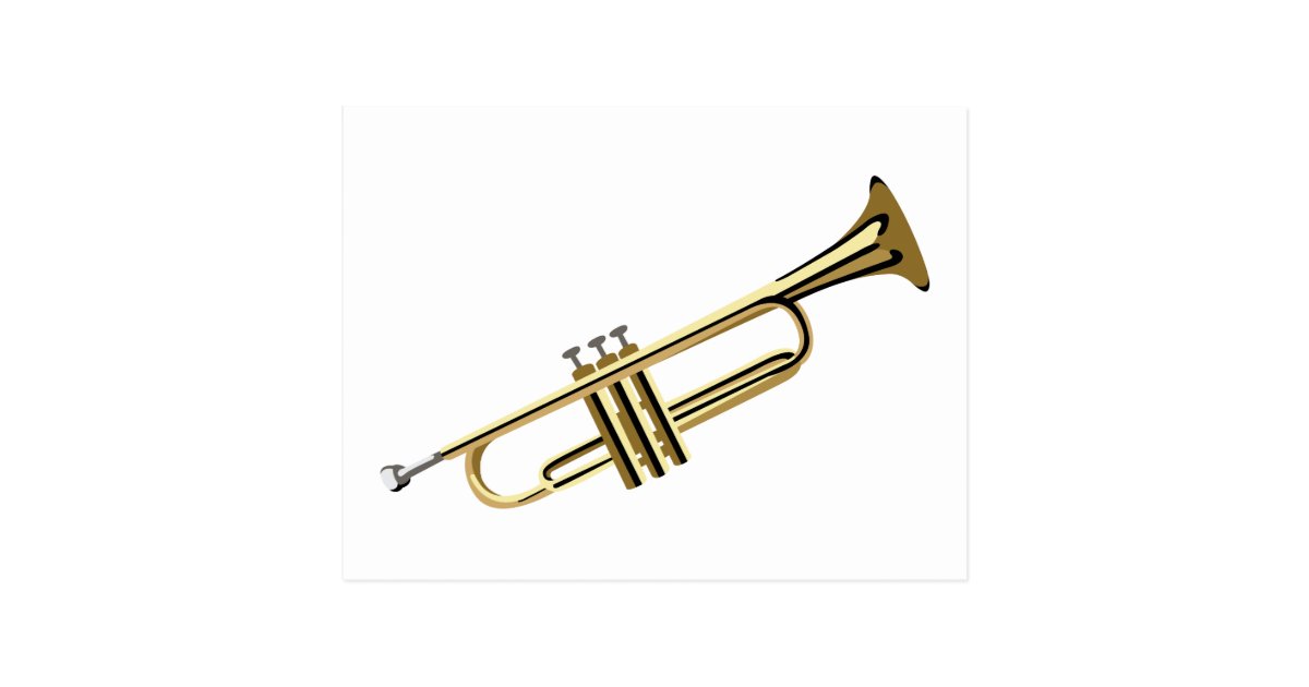 Brass Trumpet Postcard | Zazzle.com