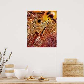 Brass Wall Poster | Zazzle