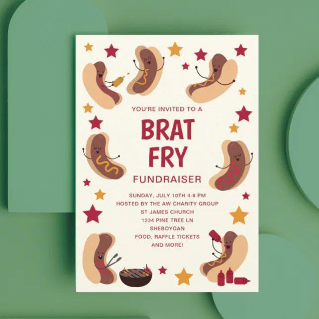 Brat Fry Invitation | Zazzle