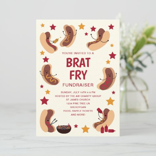 Brat Fry Invitation | Zazzle