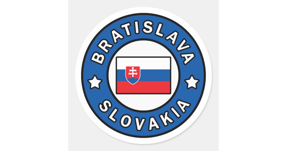 Bratislava Slovakia Classic Round Sticker | Zazzle