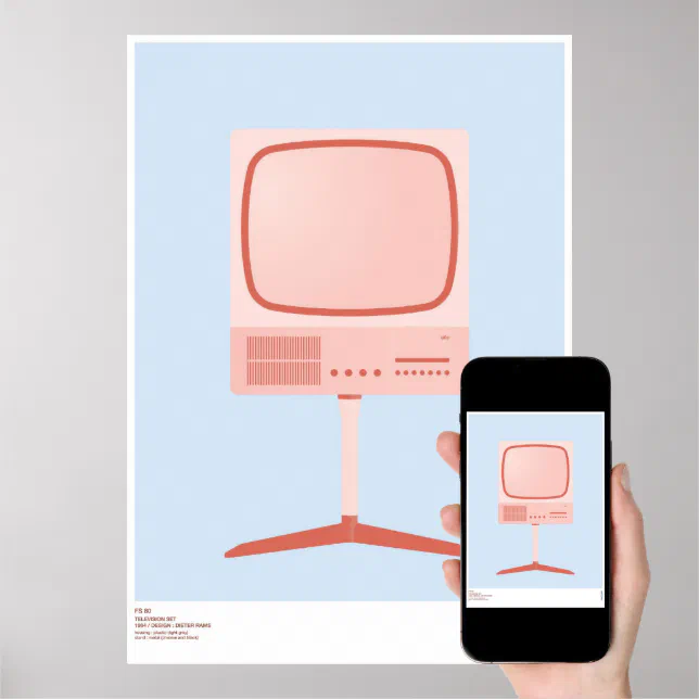 Braun FS 80 Television Set - Dieter Rams Poster | Zazzle