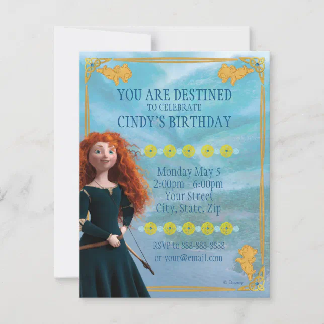 Brave Merida | Birthday Invitation | Zazzle