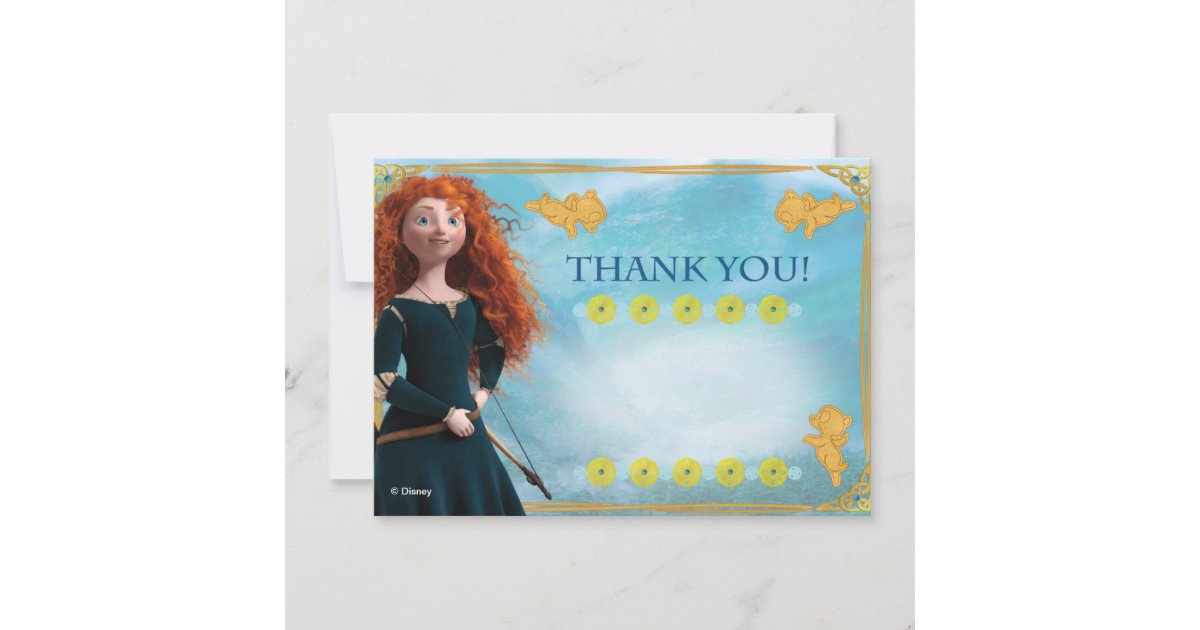 Brave Merida | Birthday Thank You | Zazzle
