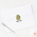 Bravo-cado Funny Avocado Pun Classic Round Sticker | Zazzle