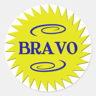 Bravo Stickers | Zazzle