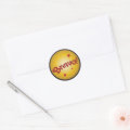 BRAVO recognition and appreciation Classic Round Sticker | Zazzle