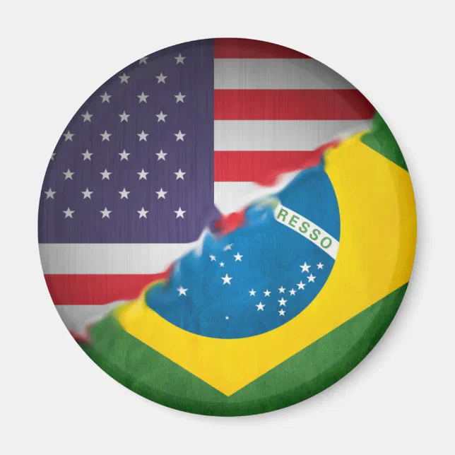 brazil and america magnet | Zazzle