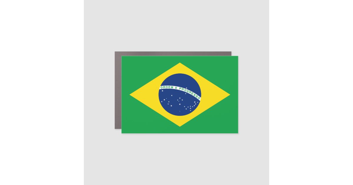 Brazil (Brazilian) Flag Car Magnet | Zazzle