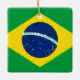 Brazil (Brazilian) Flag Ceramic Ornament | Zazzle