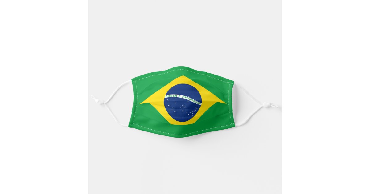 Brazil Flag Cloth Face Mask | Zazzle