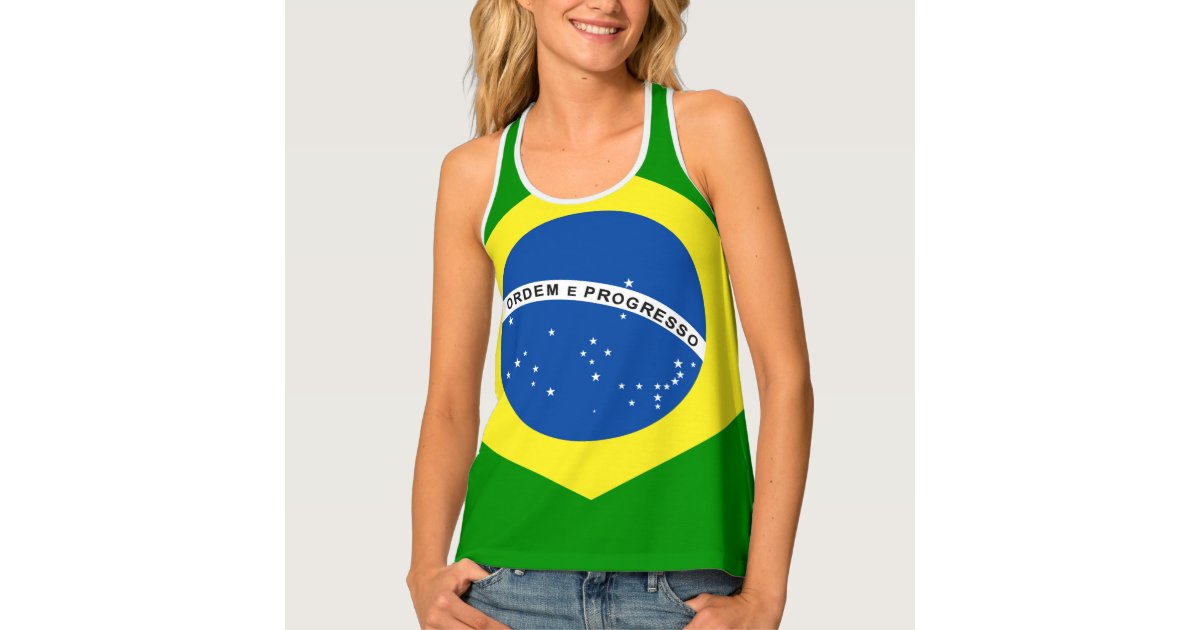 Brazil Flag Design Tank Top | Zazzle