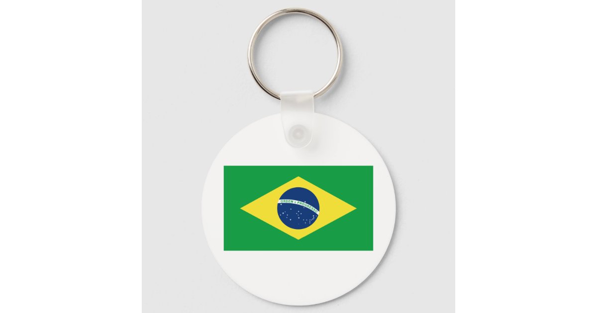 brazil flag keychain | Zazzle