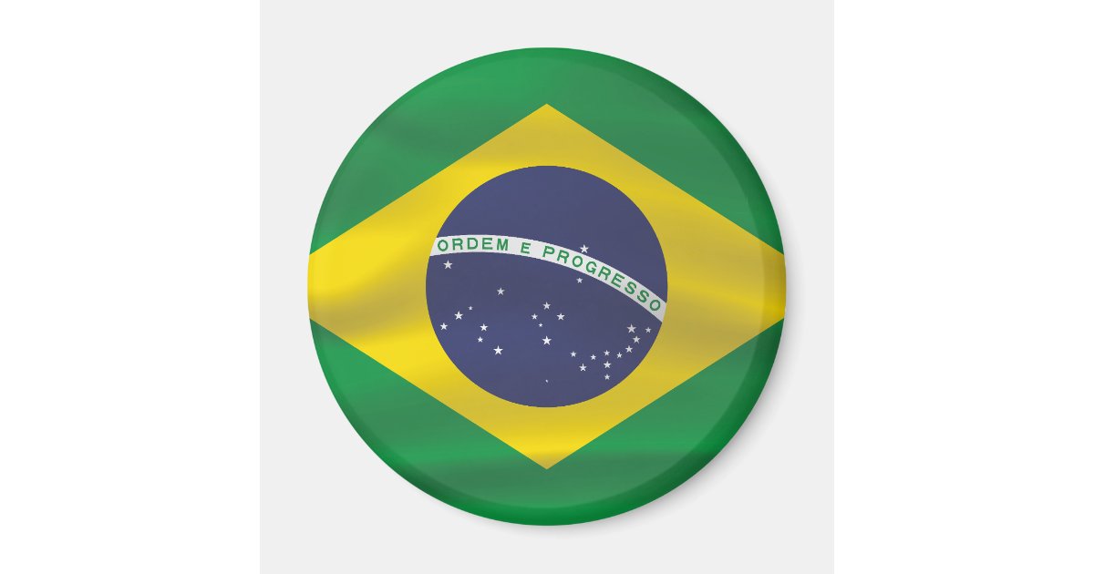 Brazil flag magnet | Zazzle
