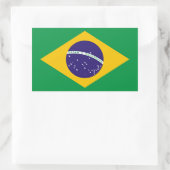 Brazil: Flag of Brazil Rectangular Sticker | Zazzle