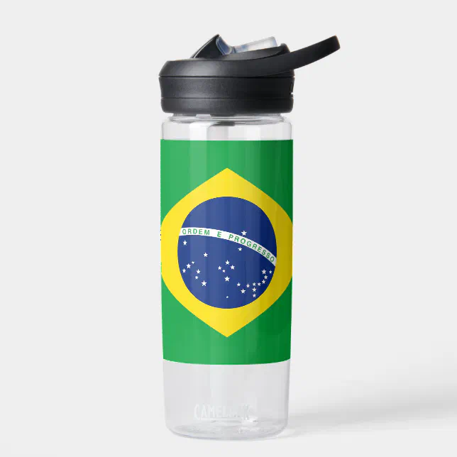 Brazil Flag Patriotic Brazilian National Pride Water Bottle | Zazzle