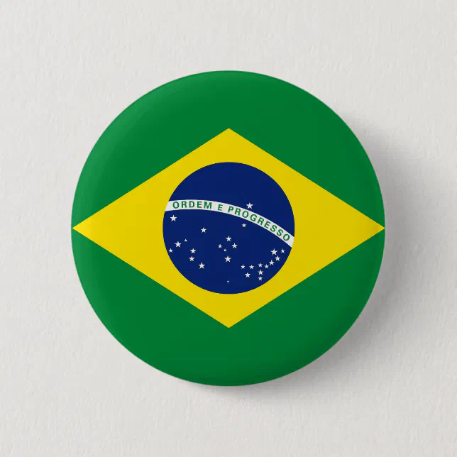 Brazil Flag Pinback Button | Zazzle