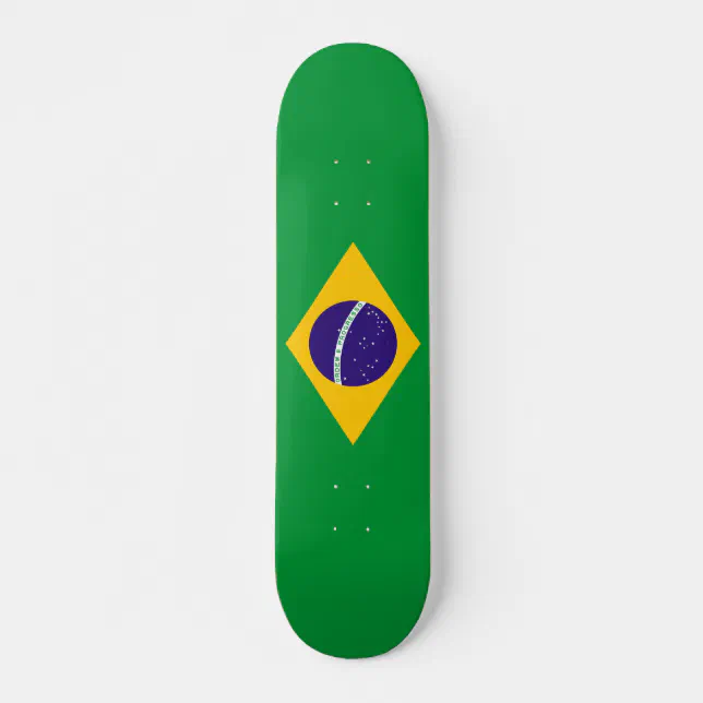 Brazil Flag Skateboard | Zazzle