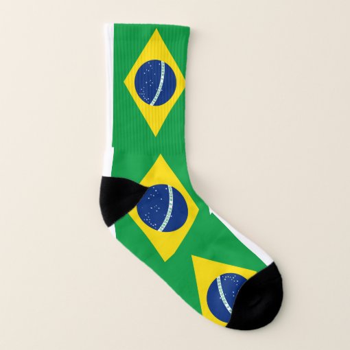 Brazil Flag Socks | Zazzle