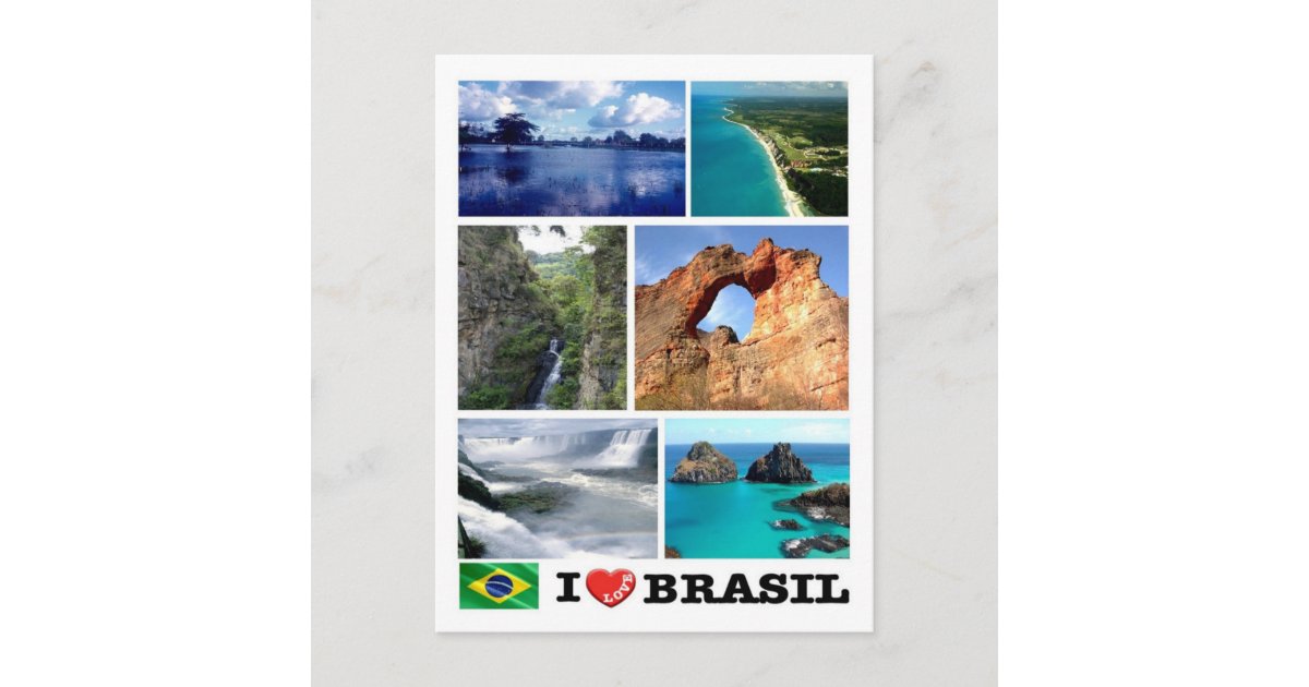 Brazil - I Love - Postcard | Zazzle