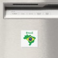 Brazil Map Flag Design Magnet | Zazzle