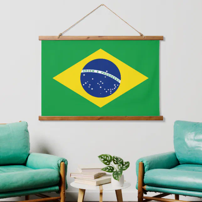 Brazil National Flag Patriotic Brazilian Decor Hanging Tapestry | Zazzle