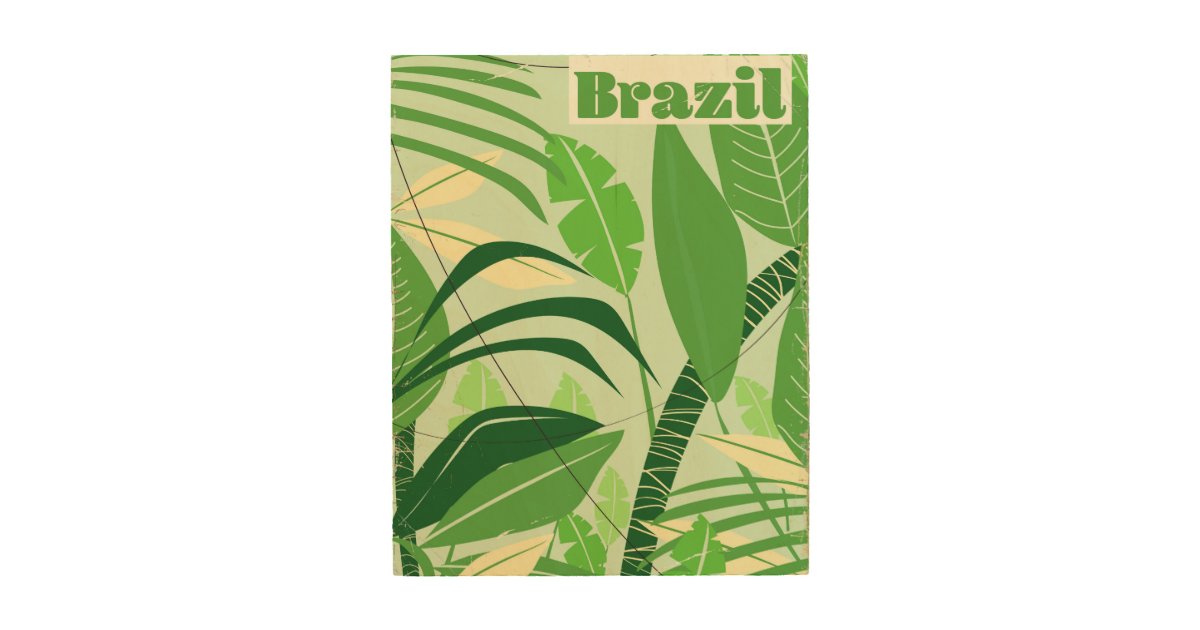 Brazil Rainforest Vintage style vacation print | Zazzle