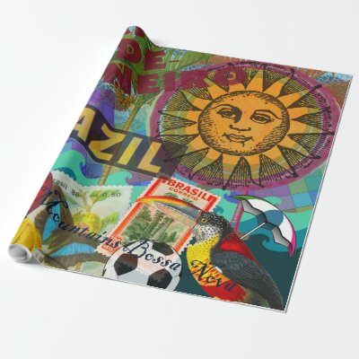 Brazilian Themed Wrapping Paper