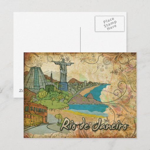 Brazil Rio De Janeiro Travel Postcard | Zazzle