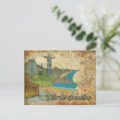 Brazil Rio De Janeiro Travel Postcard | Zazzle