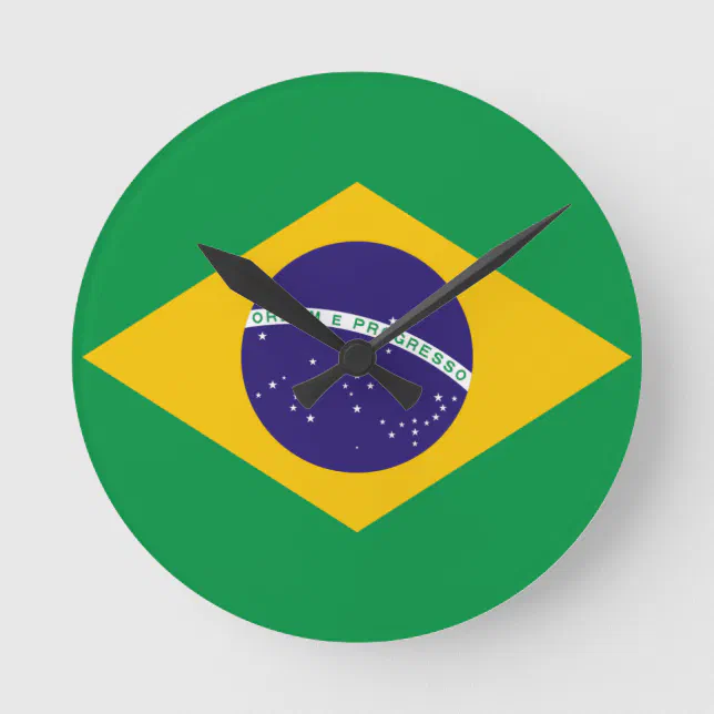 brazil round clock | Zazzle
