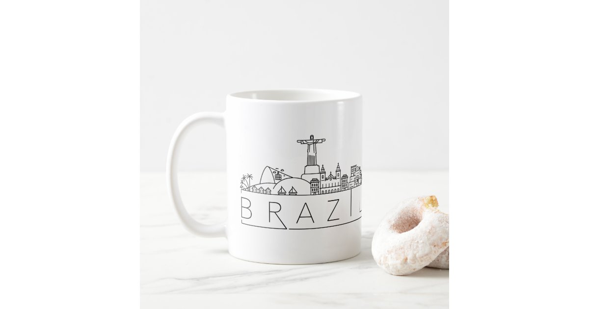 Brazil Stylized Skyline Coffee Mug | Zazzle