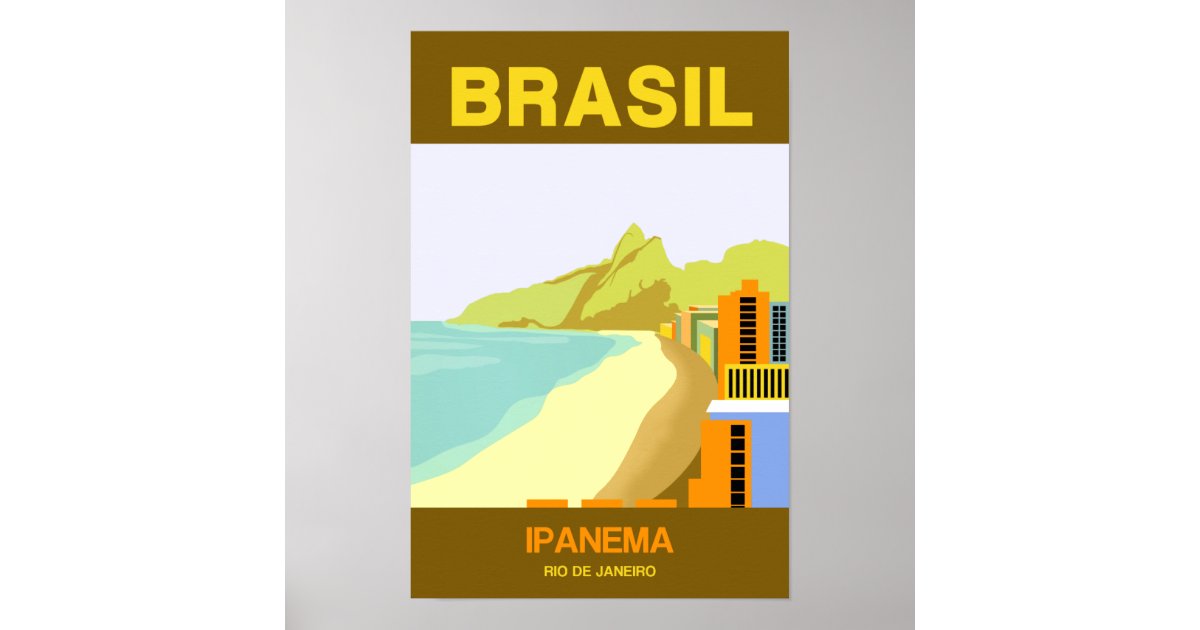 Brazil travel poster | Zazzle.com